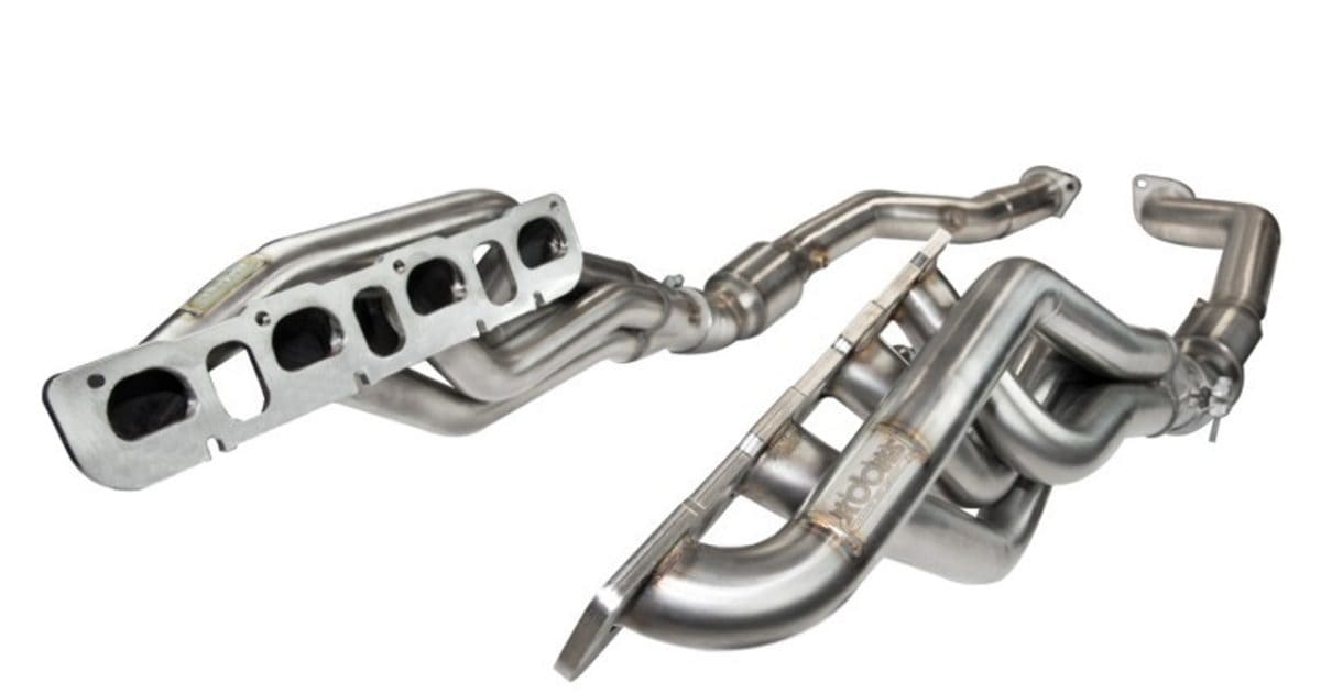 2" x 3" Longtube Headers & OEM GREEN Catted Mid Pipes for 12-21 Jeep ...